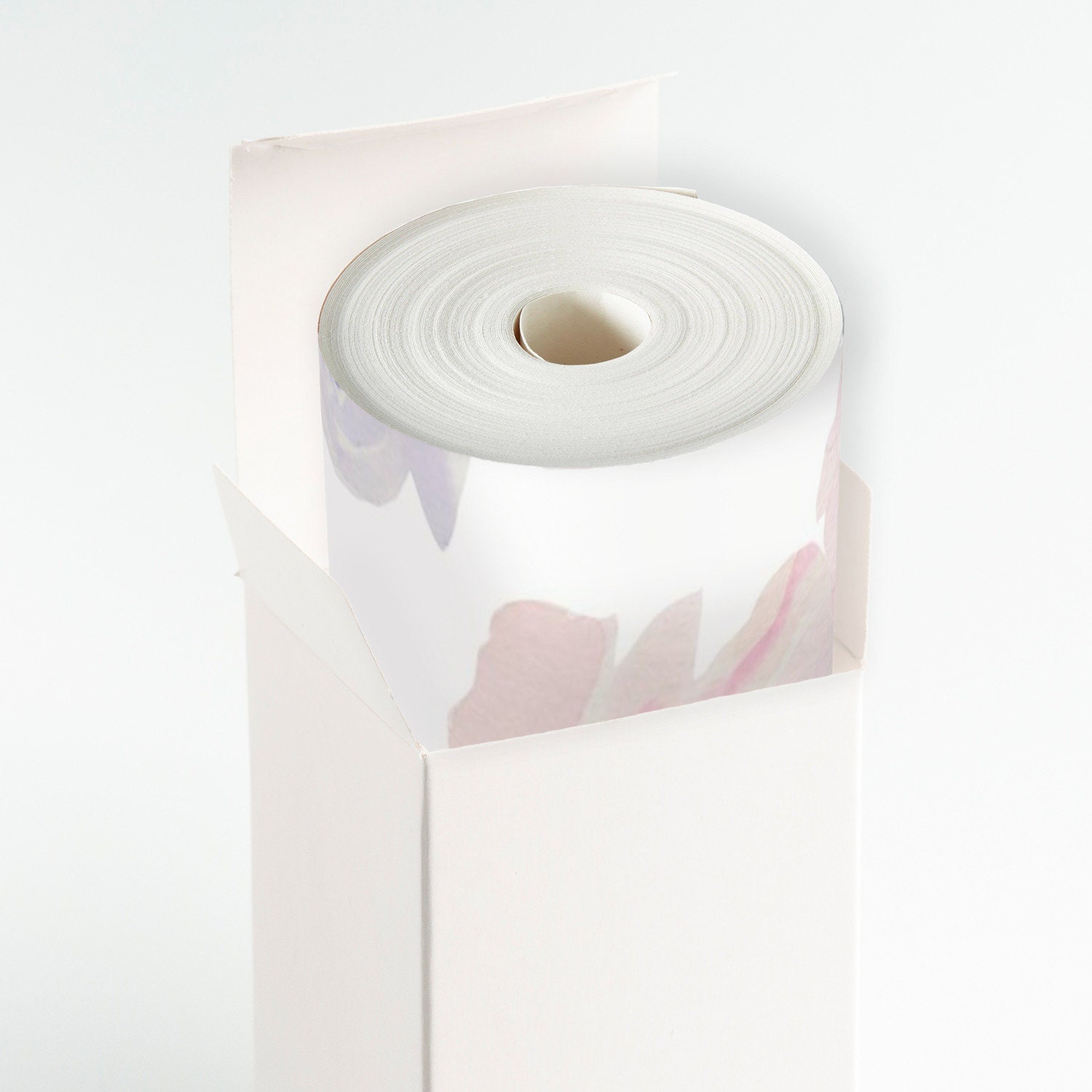 18-ft Wallpaper Roll Large Pink Flowers Wallpaper | Etsy