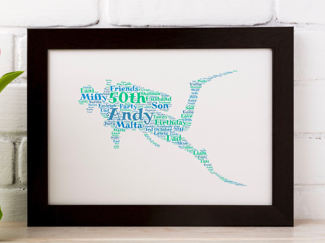 Personalized Scuba Diver Word Art Print - Custom Family Name Gift - Etsy