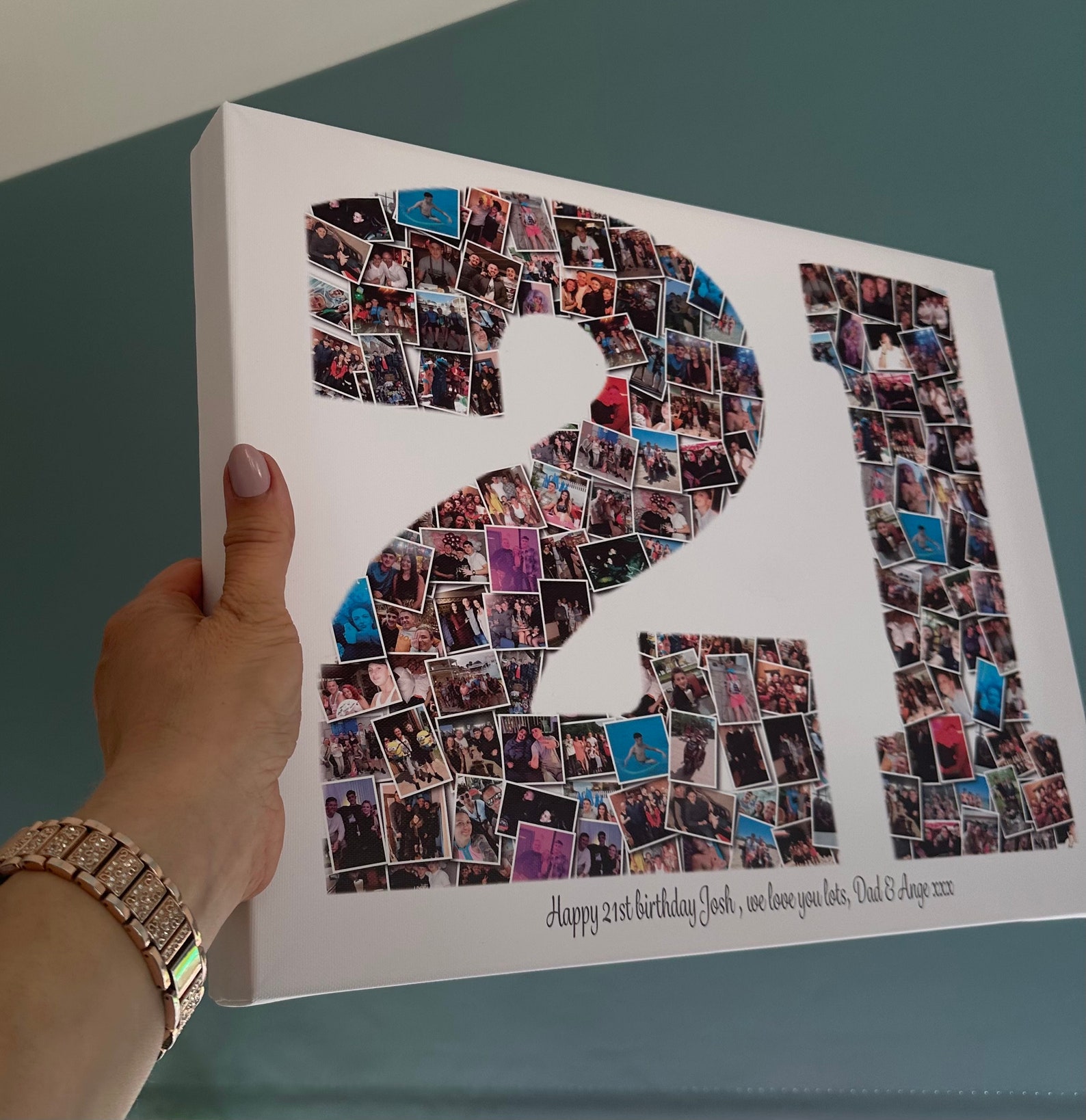 Number Photo Collage. Picture Collage. Collage of Photos. Photo Gift ...