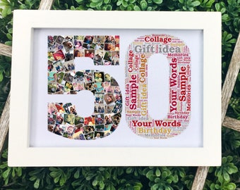 Number Words Collage