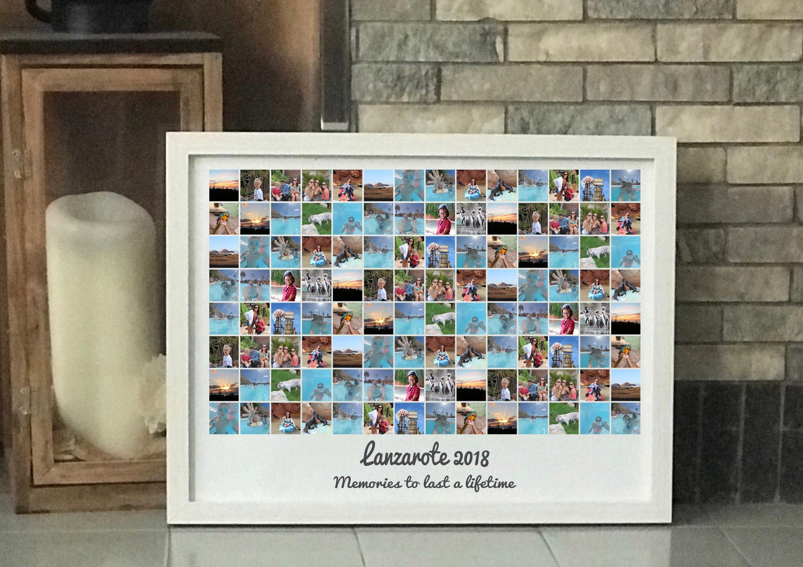 Digital Personalised Photo Collage Rectangle Shape Collage | Etsy UK