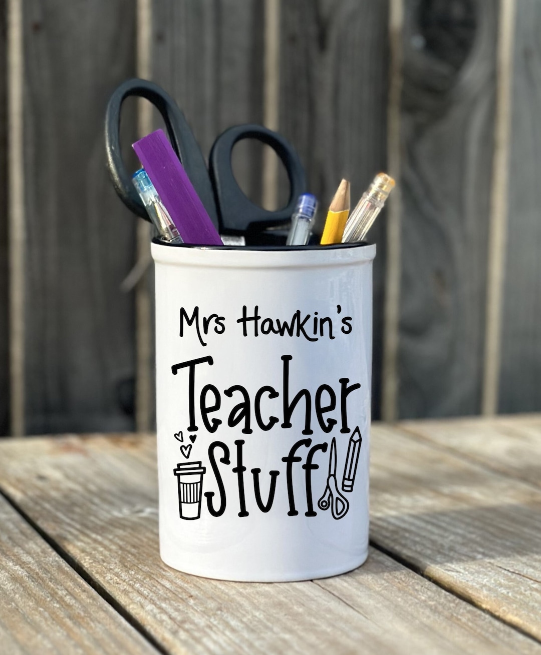 Personalised Teacher Gift, Pen Pot, Teachers Stuff, Teaching Assistant ...