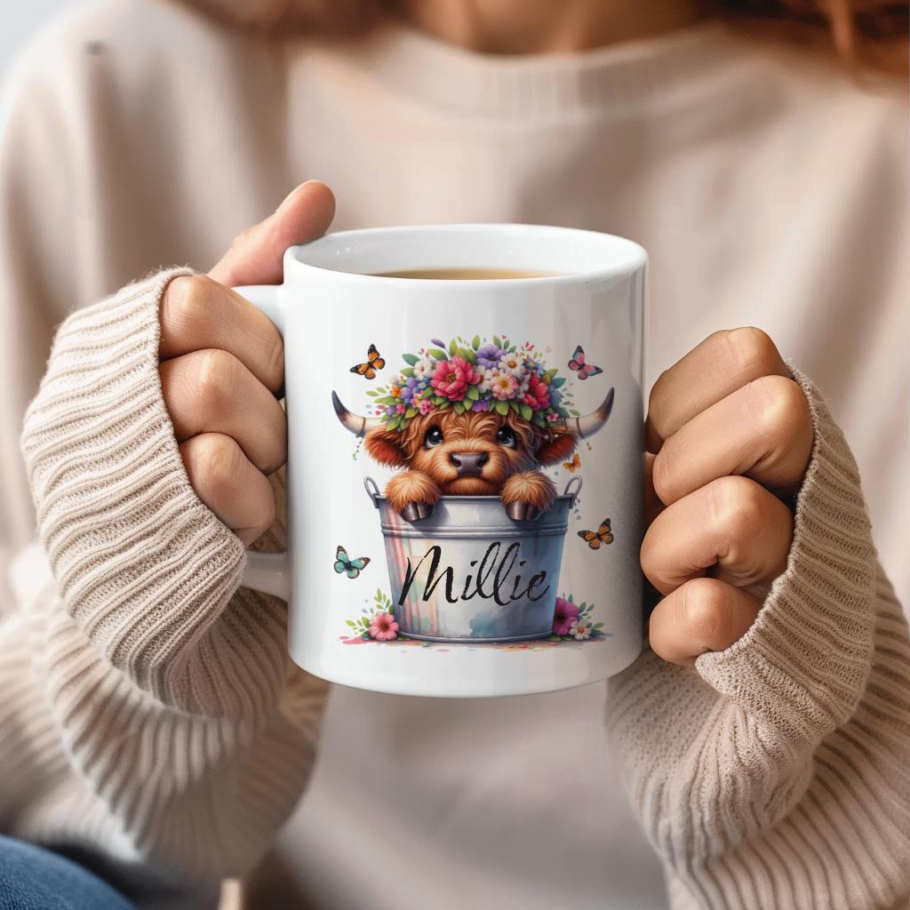 Highland Cow, Cute Highland Cow, Boo Basket Personalised Highland Cow ...