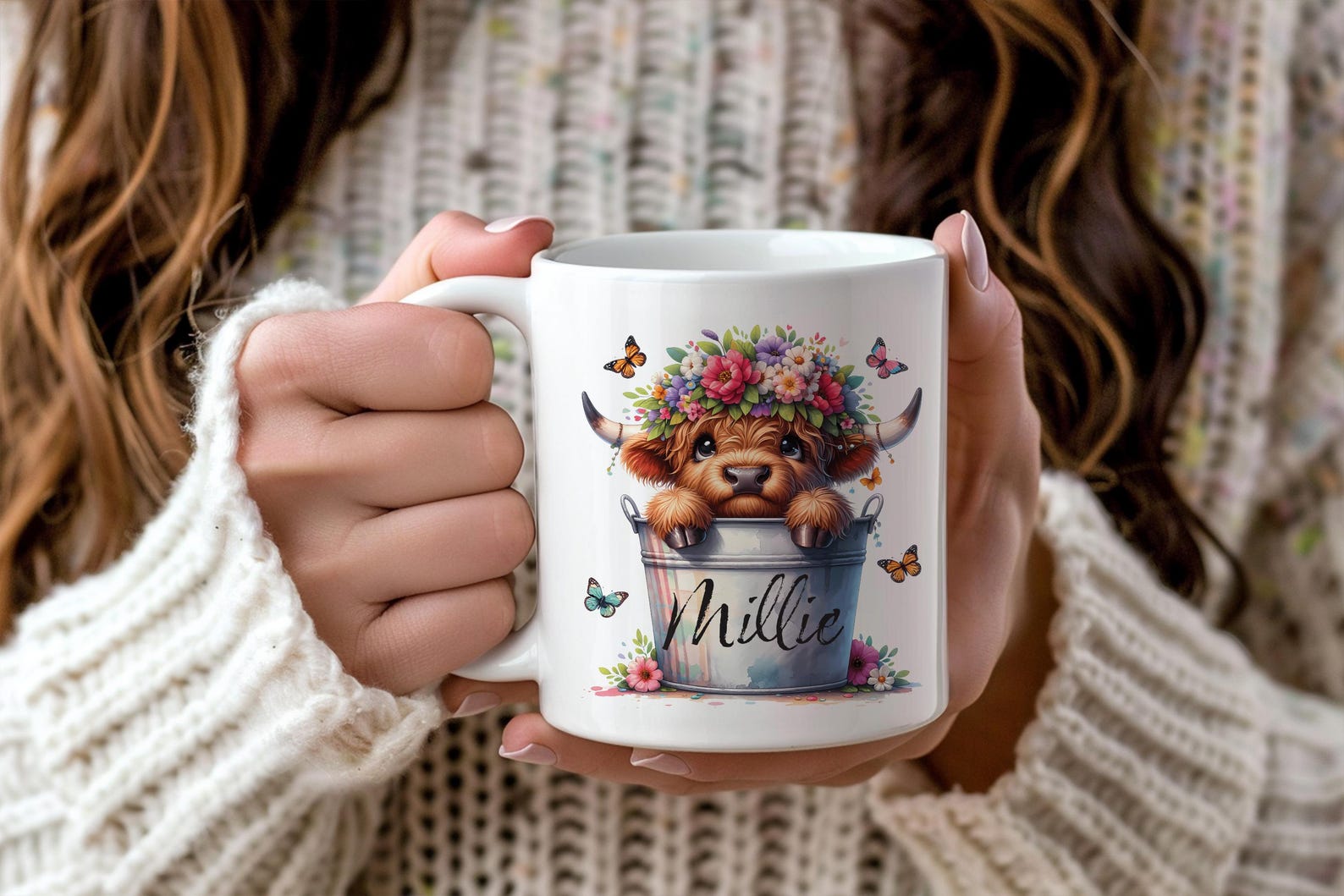 Highland Cow, Cute Highland Cow, Boo Basket Personalised Highland Cow ...