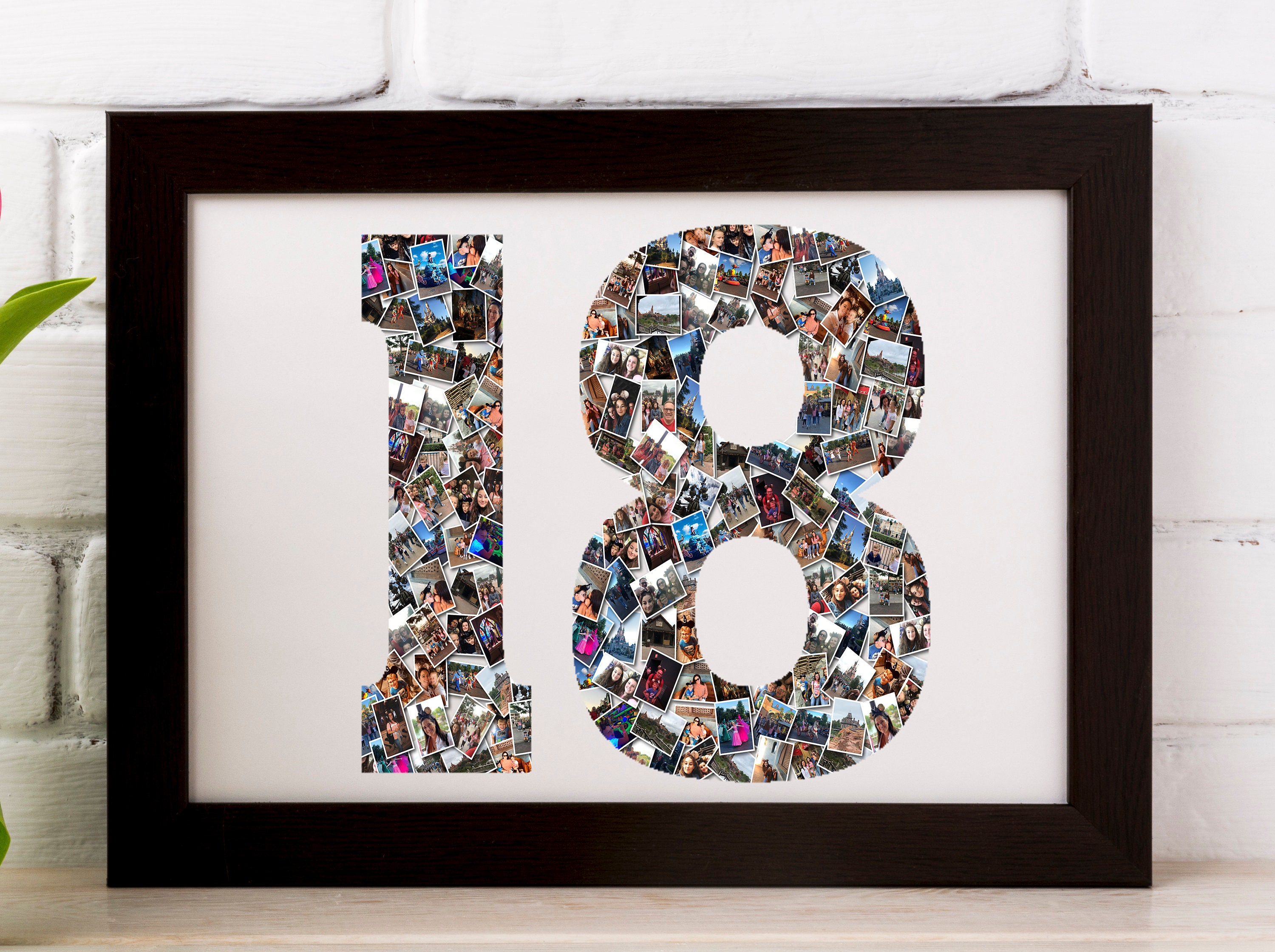 Number Words Collage