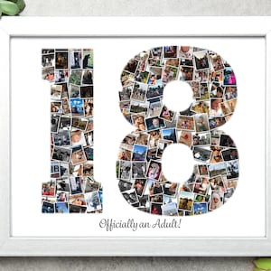 Personalised Photo Collage | Custom Birthday Gift | Picture Collage ...