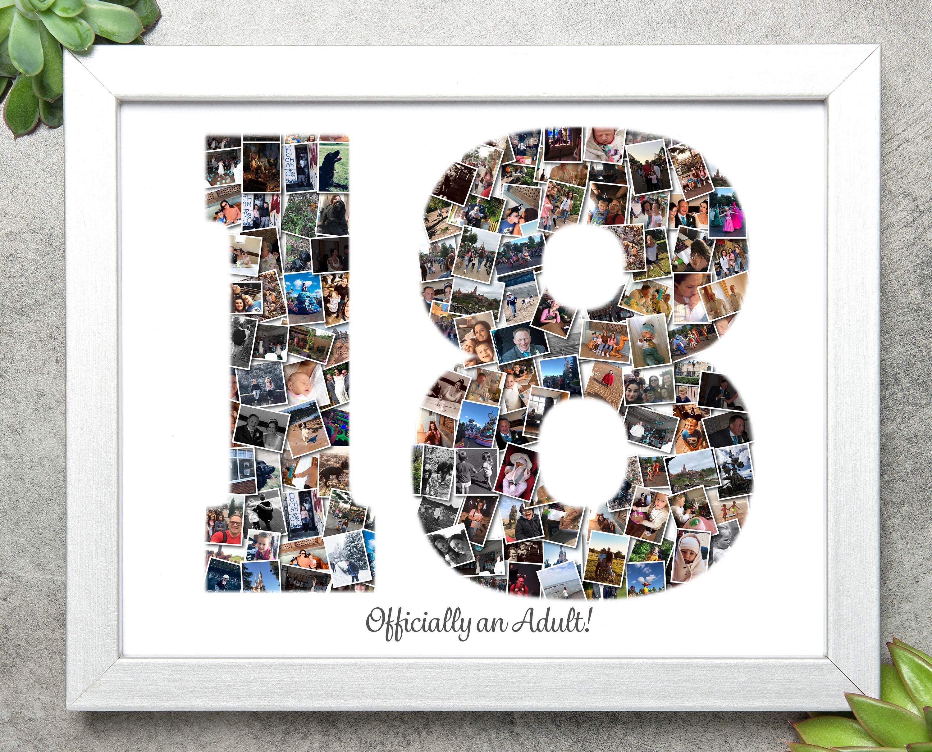 Number Photo Collage. Picture Collage. Collage of Photos. - Etsy UK