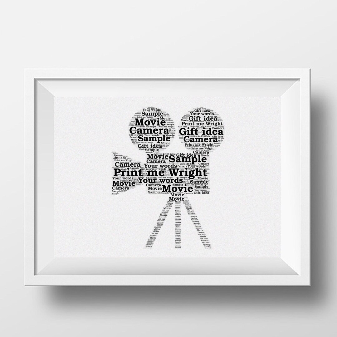 Digital Image, Print From Home Personalised Word Art Design. Movie ...