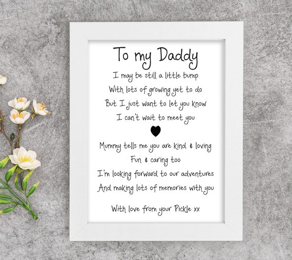 Poem For New Daddy From Baby