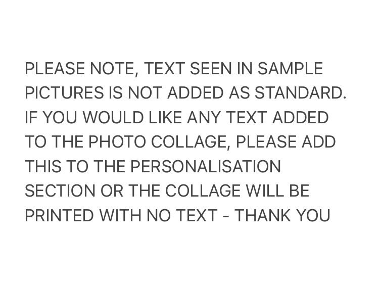 Digital Personalised Photo Collage Rectangle Shape Collage - Etsy UK