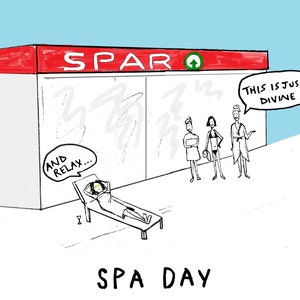 Spa Day Card || Blank Greeting Card || Funny Pun Humour - Etsy