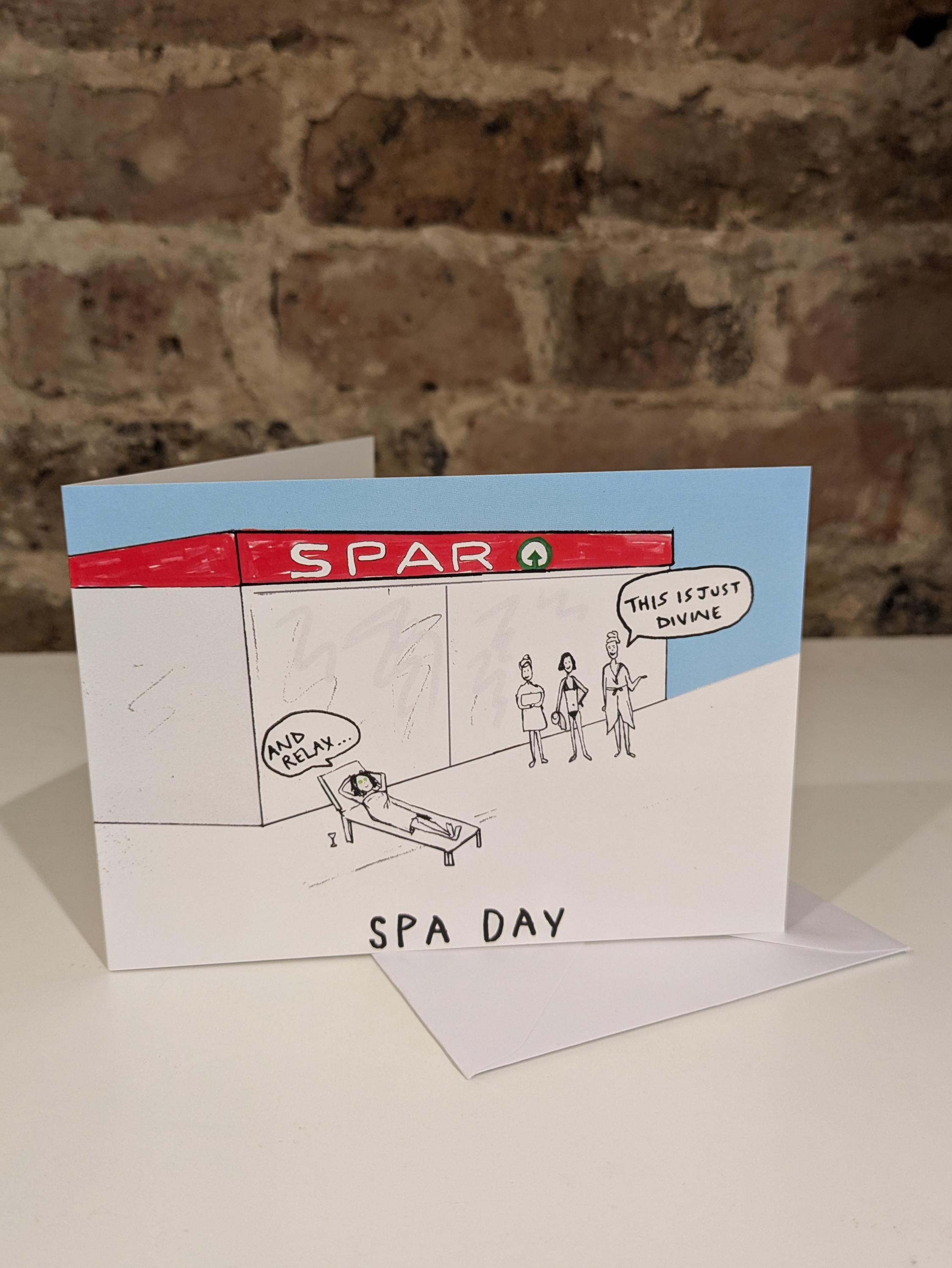 Spa Day Card || Blank Greeting Card || Funny Pun Humour - Etsy
