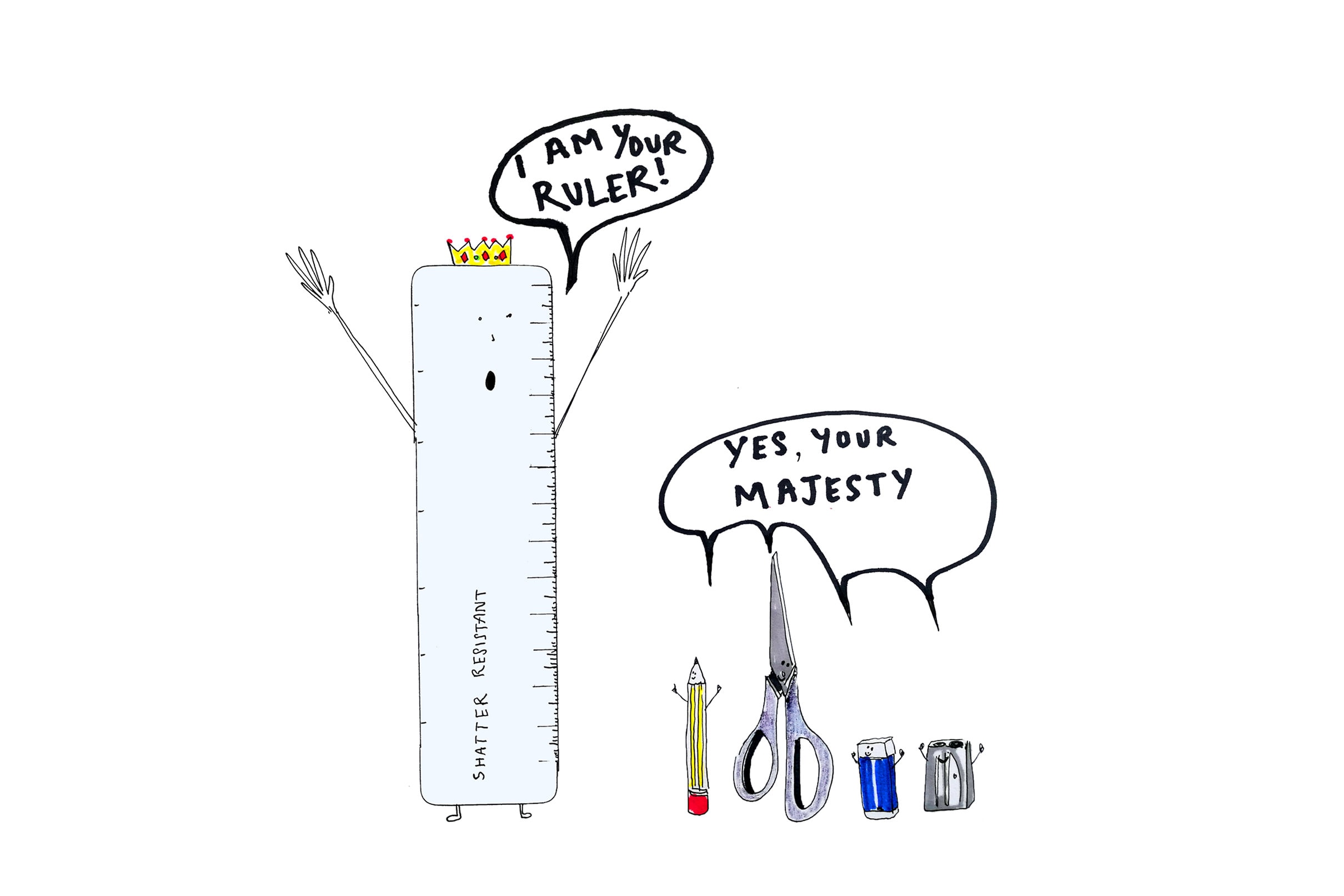 I Am Your Ruler Card || Blank Inside || Stationery - Etsy