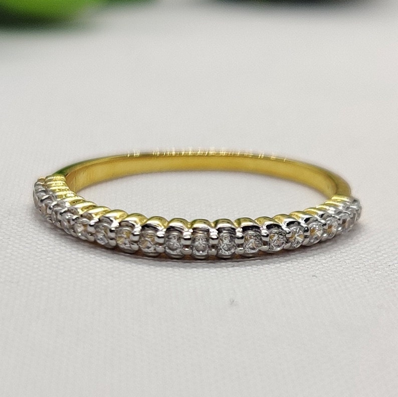 Lab Grown Diamond Wedding Band Ronde Geslepen Ring Eternity - Etsy ...