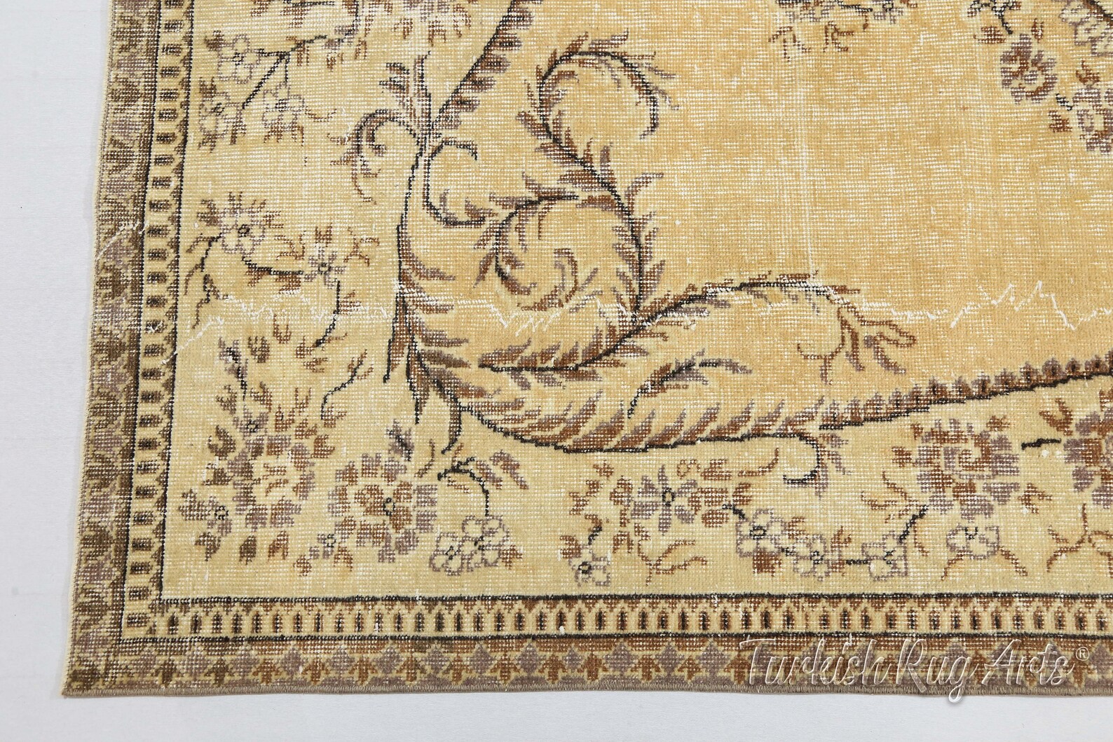 5.5x9 ft TURKISH MEDALLION VINTAGE Rug Oushak Area Rug | Etsy