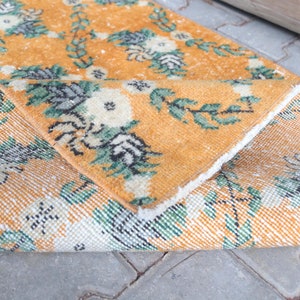 2.8x8.8 Ft, TURKISH RUNNER RUG, Entryway Rug, Floral Rug, Farmhouse Rug ...