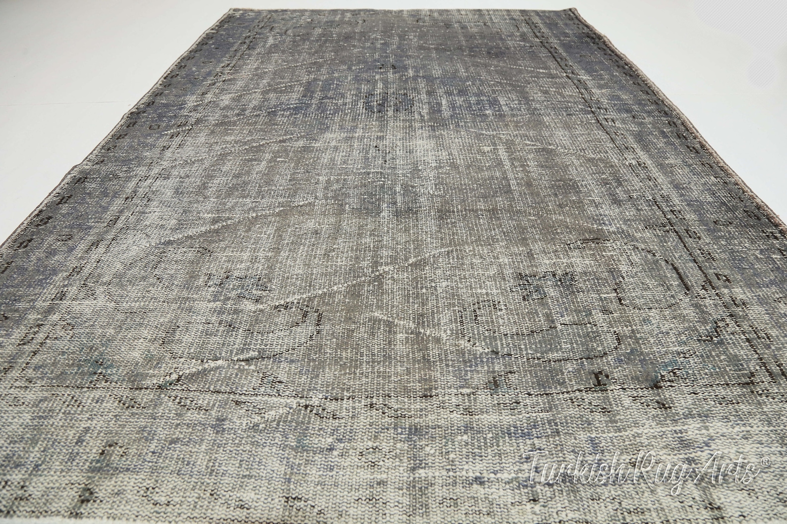 5.4x7.9 ft FADED DISTRESSED AREA Decor Rug Oushak Handmade | Etsy