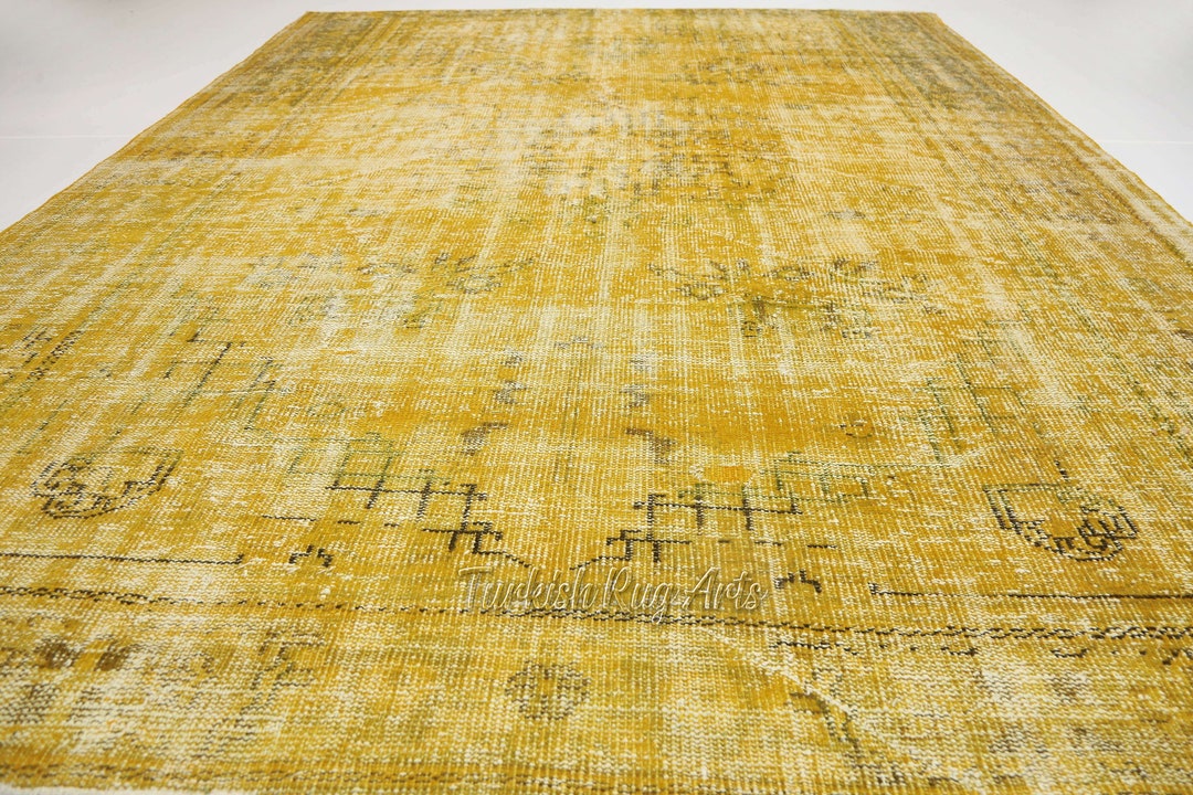 7.1x8.9 Ft, ANTIQUE RUG, TURKISH Rug, Handmade Rug, Wool Rug, Boho ...