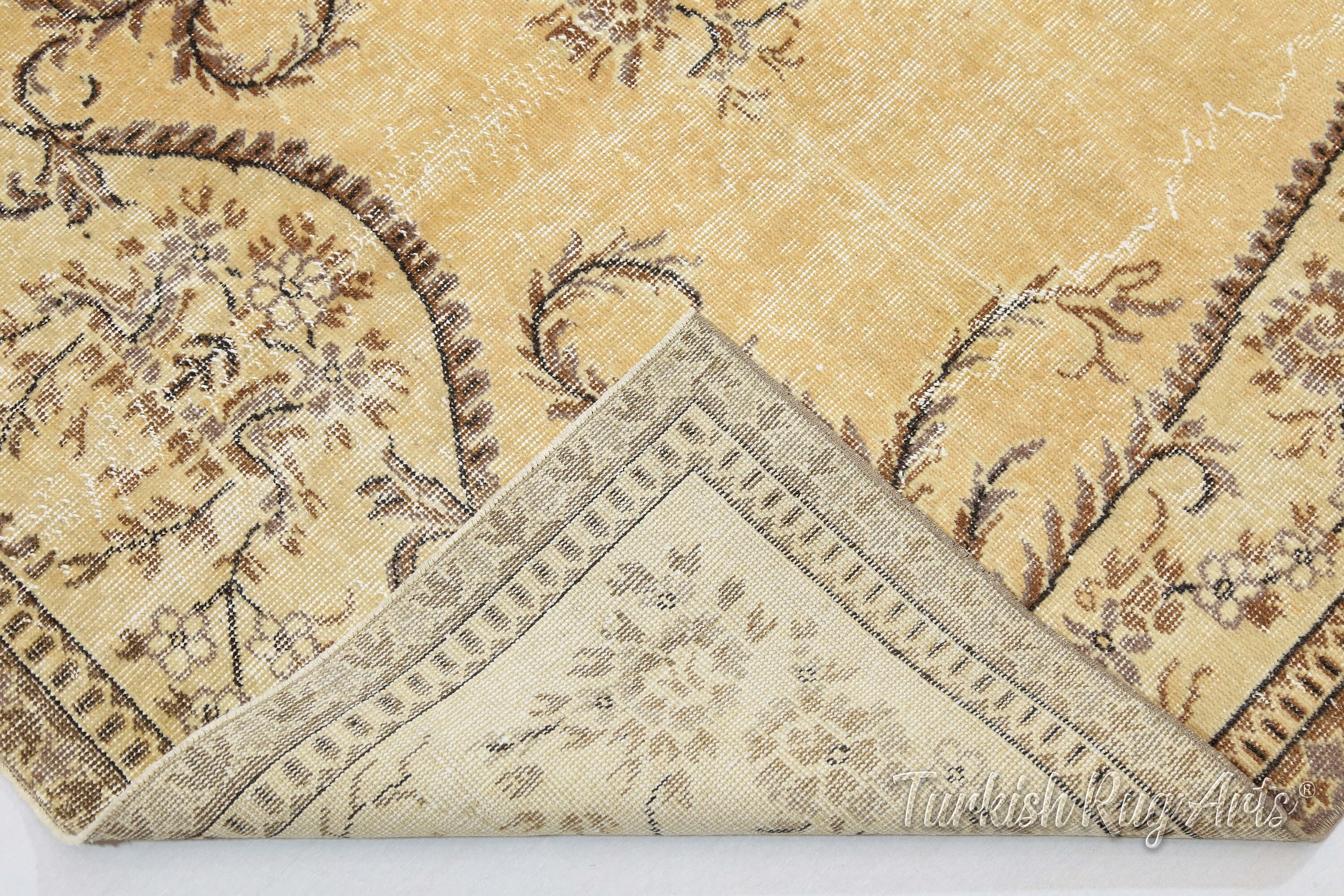 5.5x9 ft TURKISH MEDALLION VINTAGE Rug Oushak Area Rug | Etsy