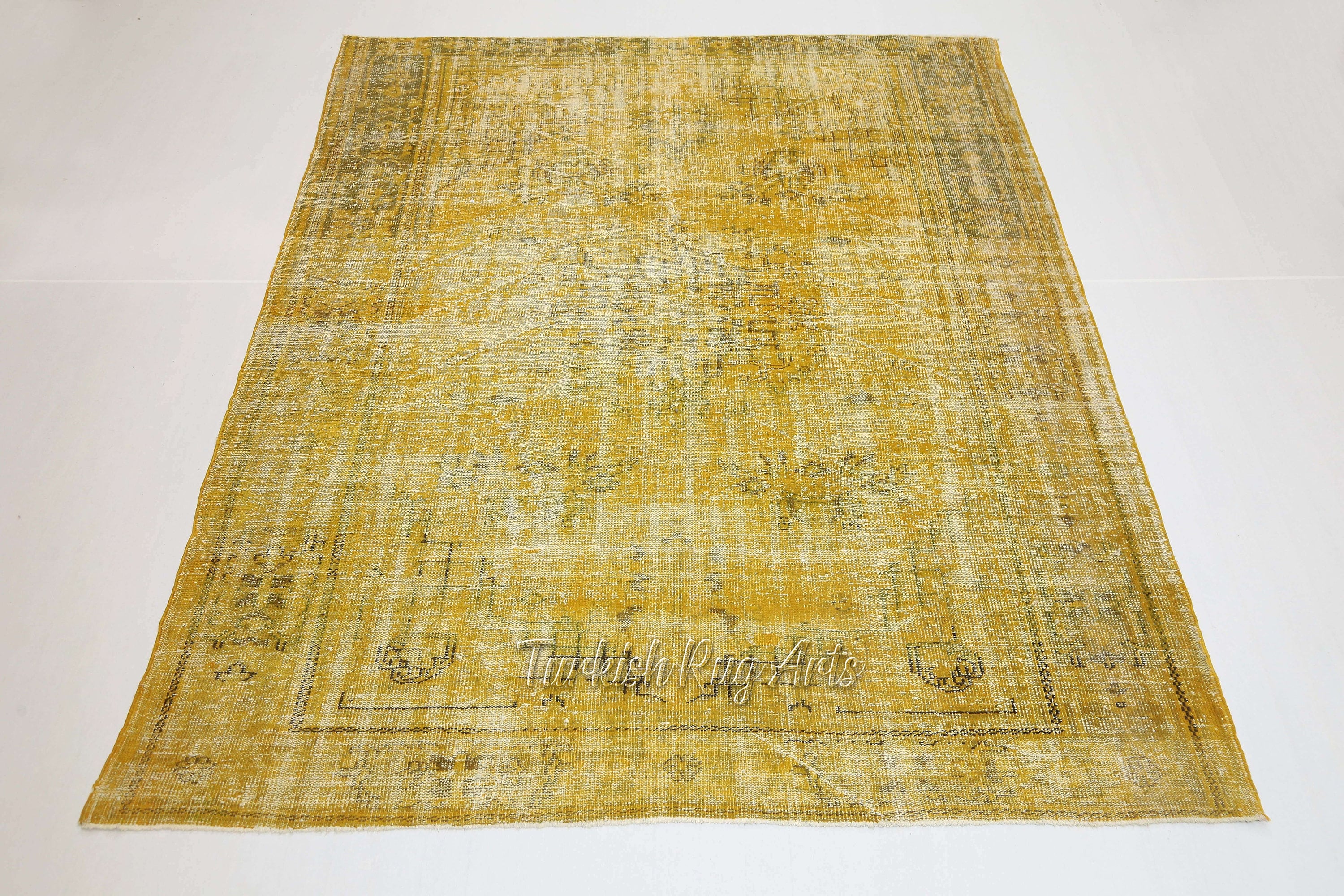 7.1x8.9 ft ANTIQUE RUG TURKISH Rug Handmade Rug Wool Rug | Etsy