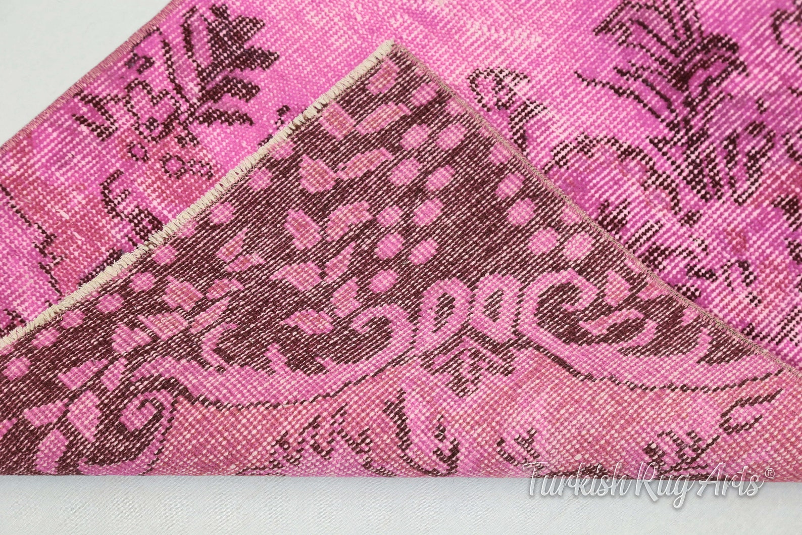 2.2x8.9 Ft NARROW PINK HALLWAY Rug Turkish Runner Rug Boho - Etsy
