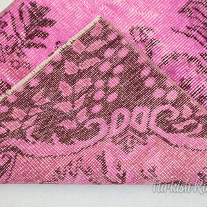 2.2x8.9 Ft NARROW PINK, HALLWAY Rug, Turkish Runner Rug, Boho Rug, Wool ...