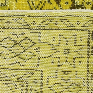 5.1x8.8 Ft, YELLOW VINTAGE Rug, TURKISH Rug, Handmade, Bohemian, Wool ...