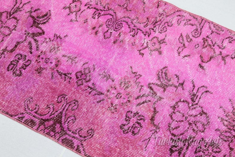 2.2x8.9 Ft NARROW PINK HALLWAY Rug Turkish Runner Rug Boho - Etsy