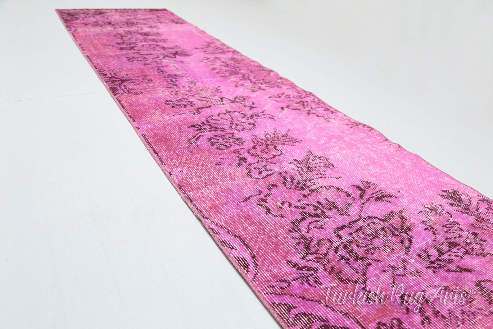 2.2x8.9 Ft NARROW PINK HALLWAY Rug Turkish Runner Rug Boho - Etsy