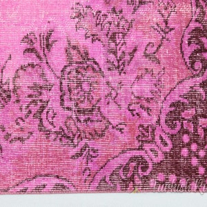 2.2x8.9 Ft NARROW PINK, HALLWAY Rug, Turkish Runner Rug, Boho Rug, Wool ...