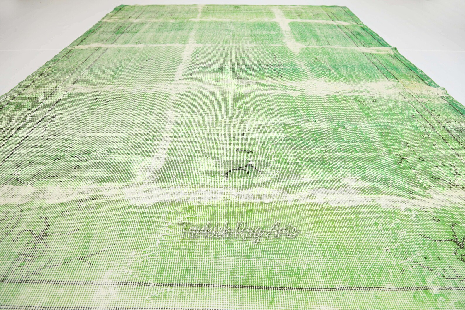 6.3x9.2 Ft TURKISH LIGHT GREEN Area Rug Handmade Rug Wool - Etsy