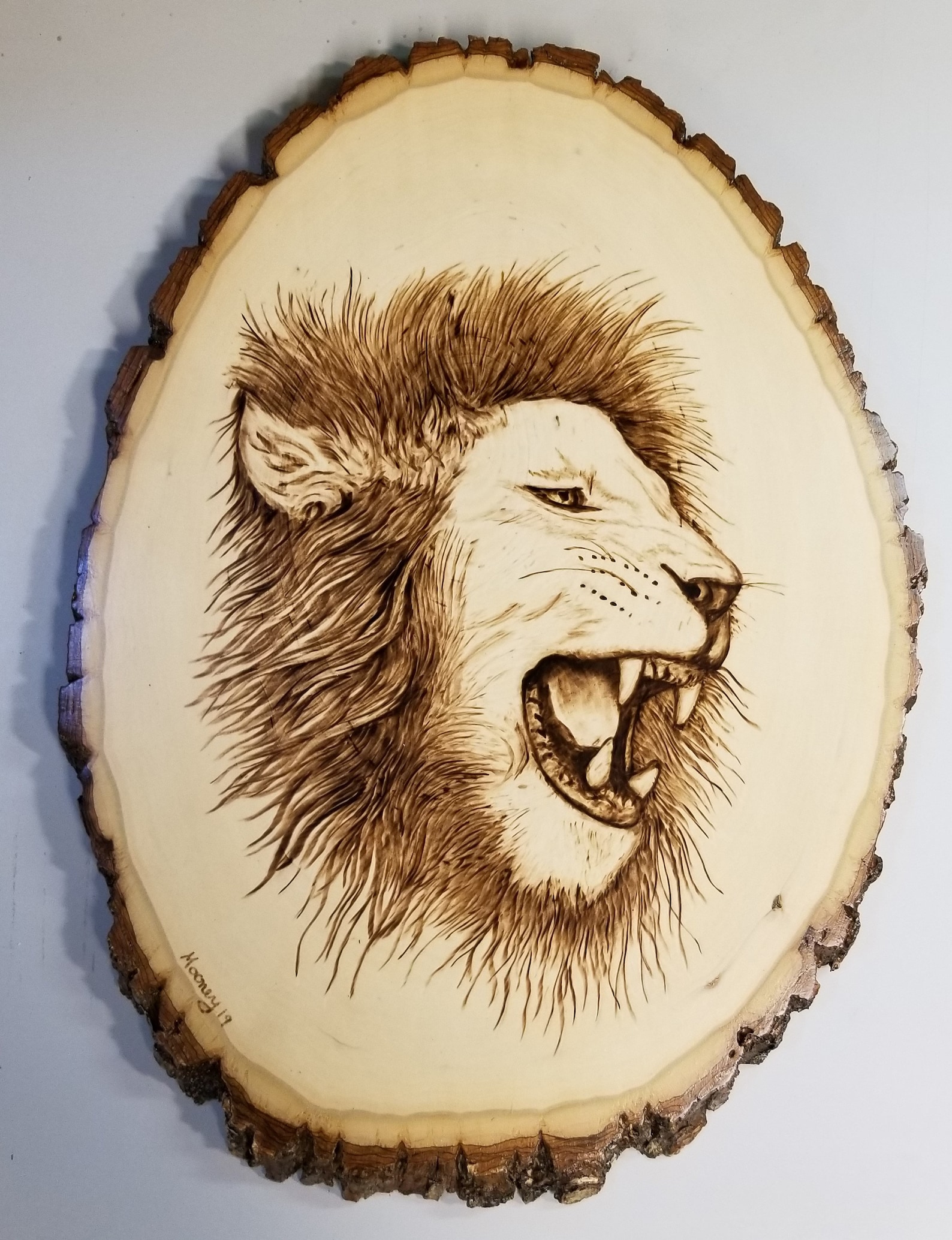 Lion Wood Burning - Etsy