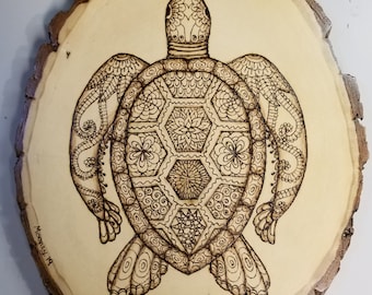 Turtle Wood Burning - Etsy