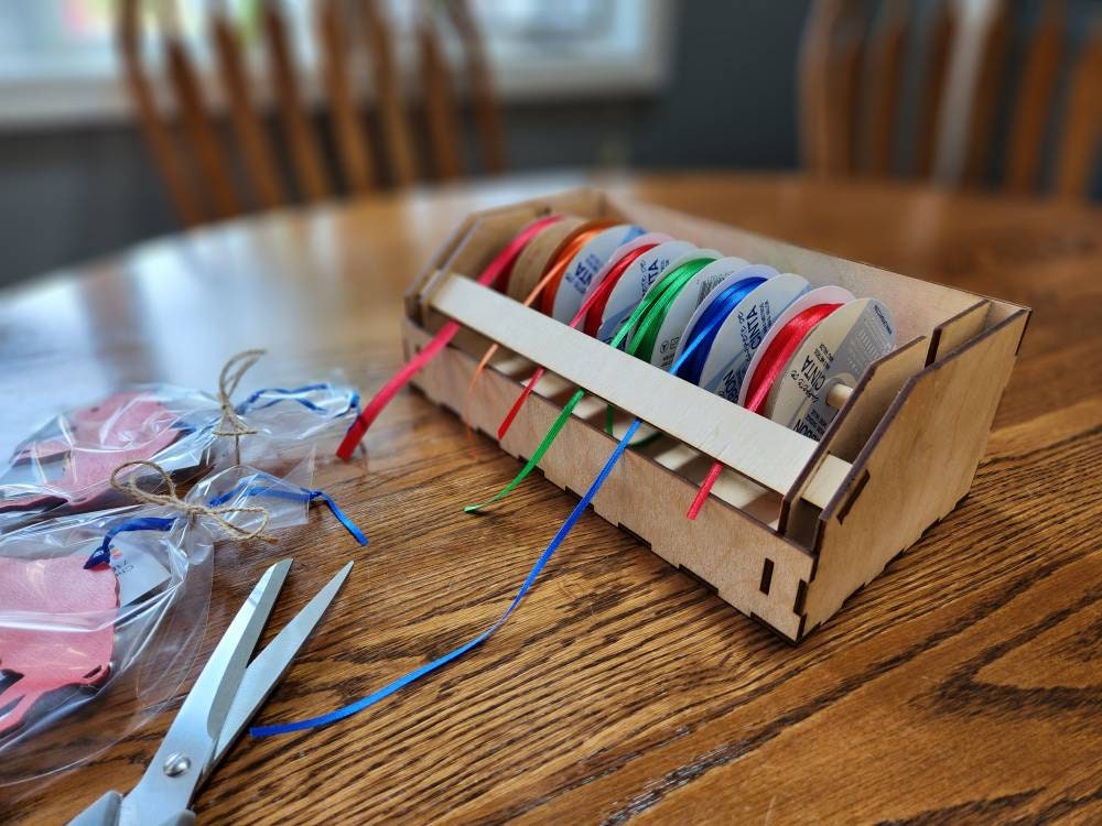 Ribbon Dispenser Laser Digital File - Etsy