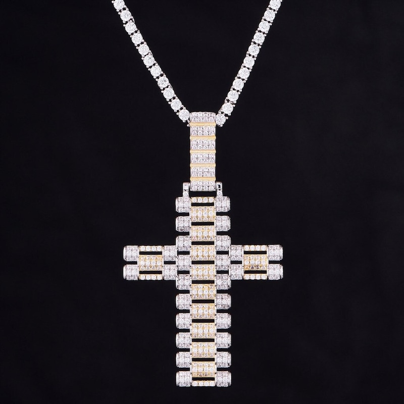 Iced Out Cross Chains - Etsy