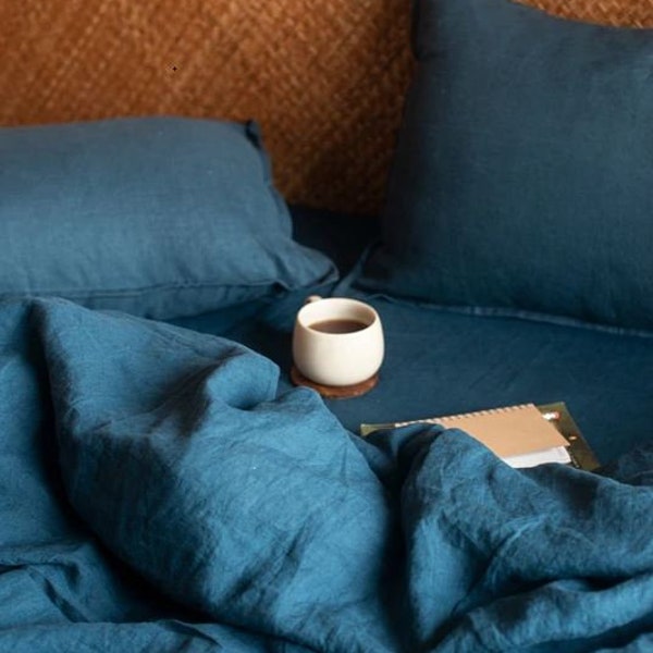 Indigo Bedding - Etsy