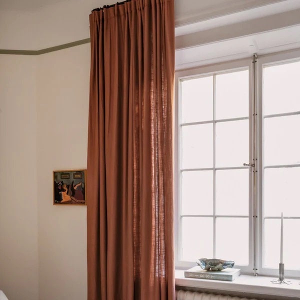 Terracotta Curtain - Etsy