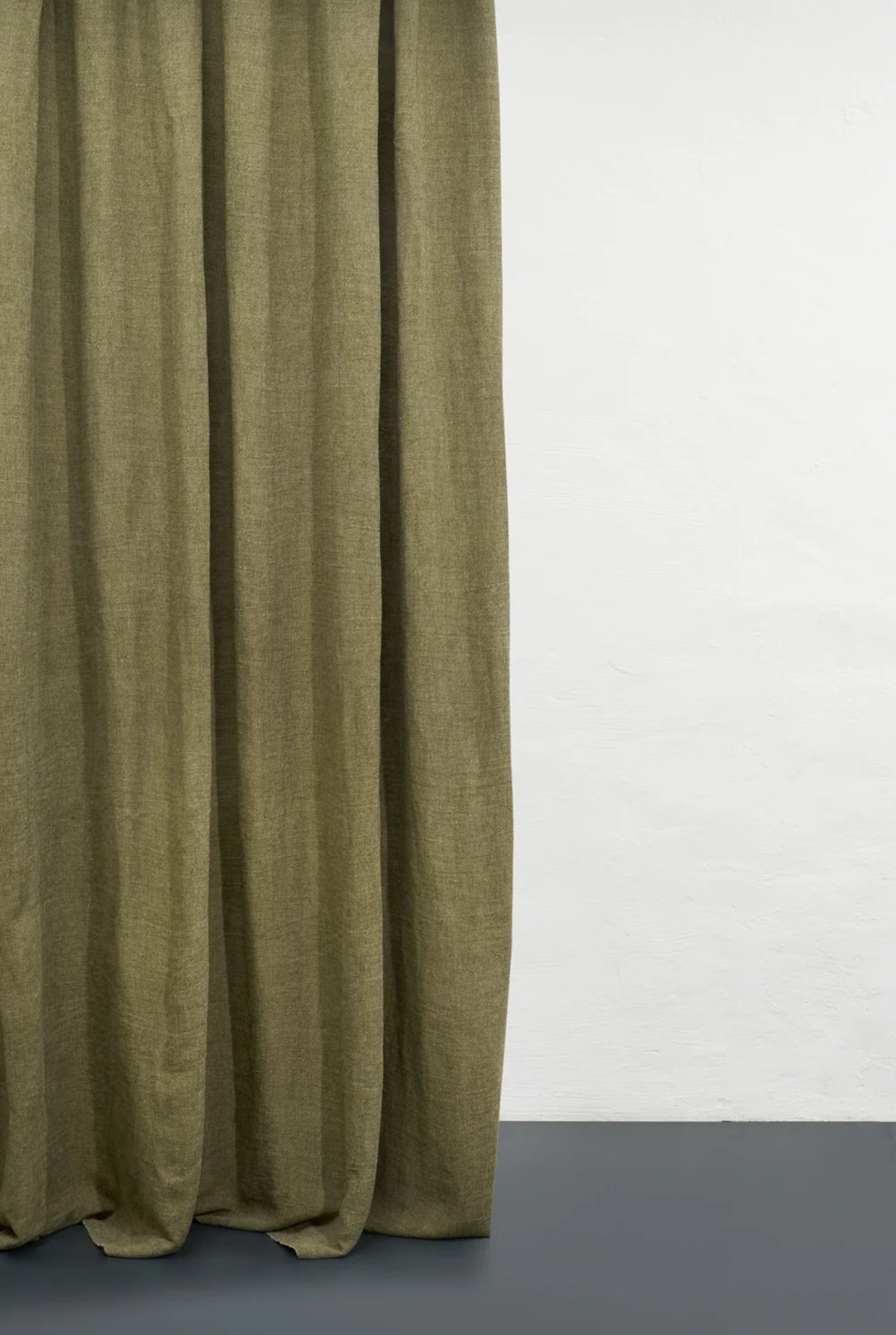 Moss Green Linen Curtain. Green Bedroom Curtain. Green Kitchen - Etsy