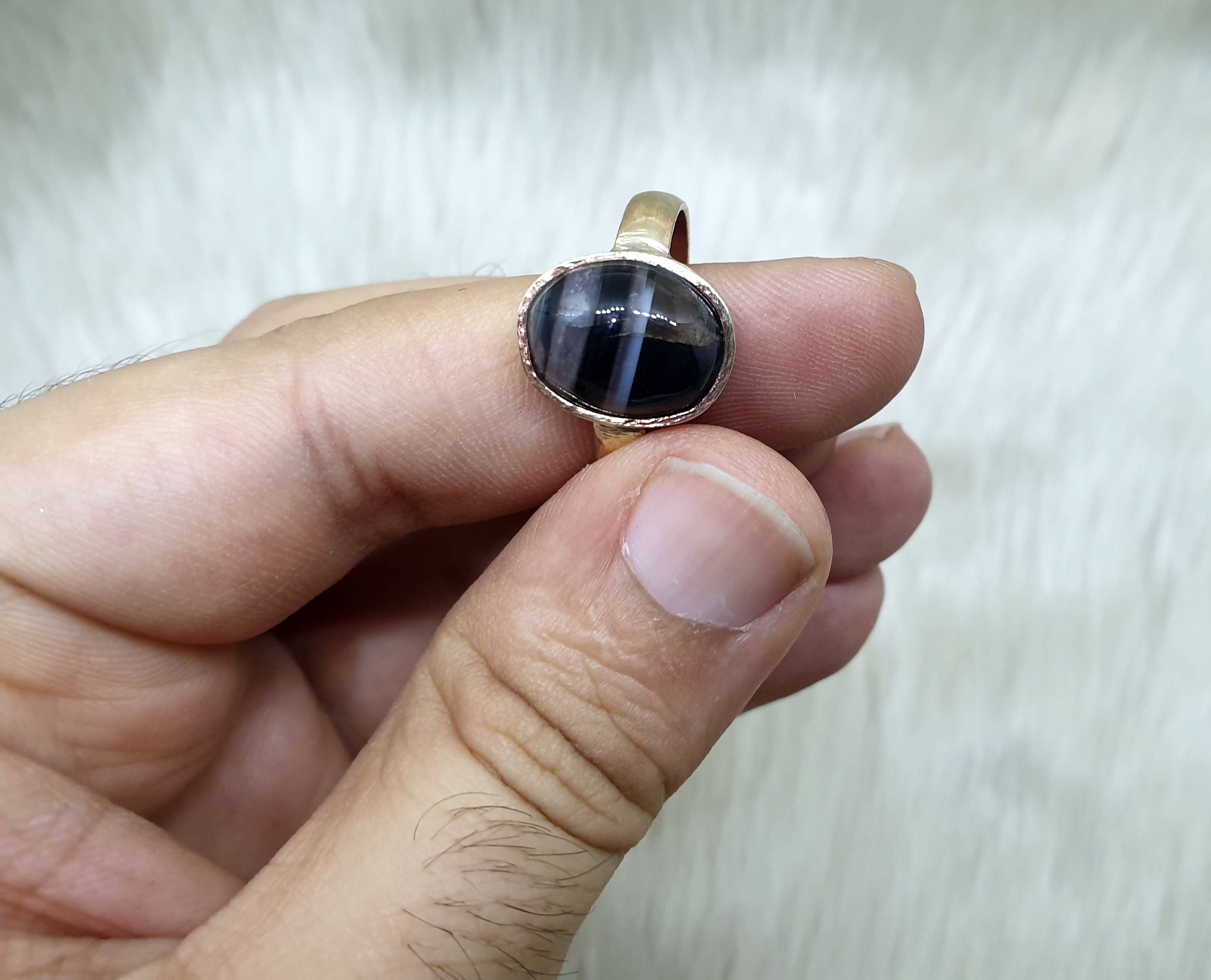 Lab Tested Original Sulemani Aqeeq Akik Hakik Agate Aqiq Stone Silver ...