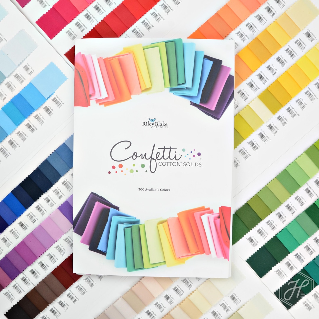 Confetti Cotton Color Swatch Card Panel (sw120-2) | Confetti Cottons ...