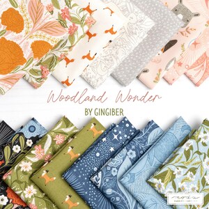 Bobble Heads in Midnight (48392 21) | Woodland Wonder | Gingiber | Moda ...
