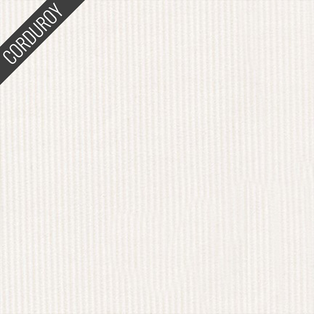 8 Wale Corduroy PFD in PFD White (c574-210) | Corduroy Solids | Robert ...