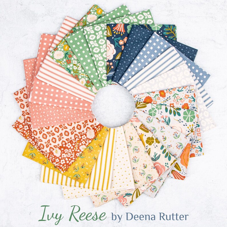 Ditsy in Navy (c16606-navy) | Ivy Reese | Deena Rutter | Riley Blake ...