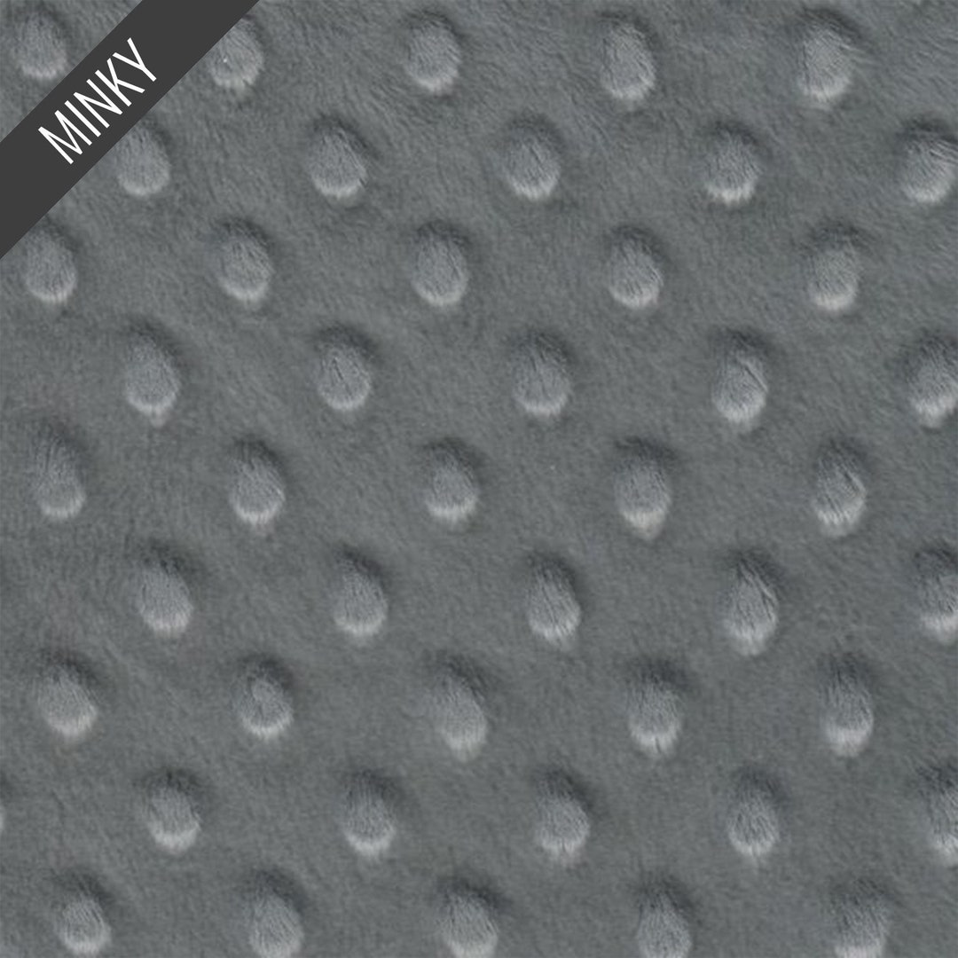 Minky Dimple Dot in Charcoal (htm02 Charcoal) | Minky Dimple Dot ...