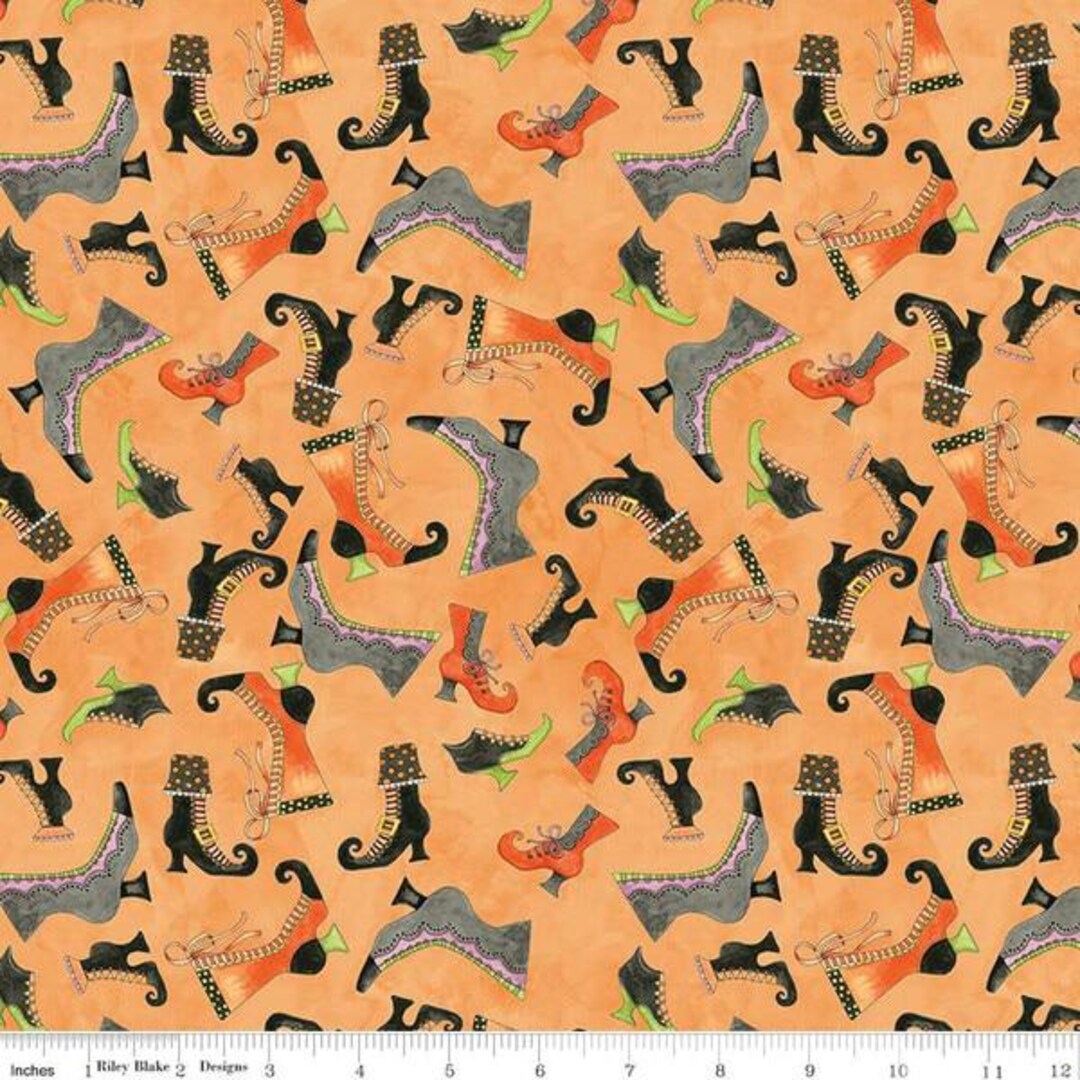 Boots Toss in Orange (c16052-orange) | Ghoul Friends | Teresa Kogut ...