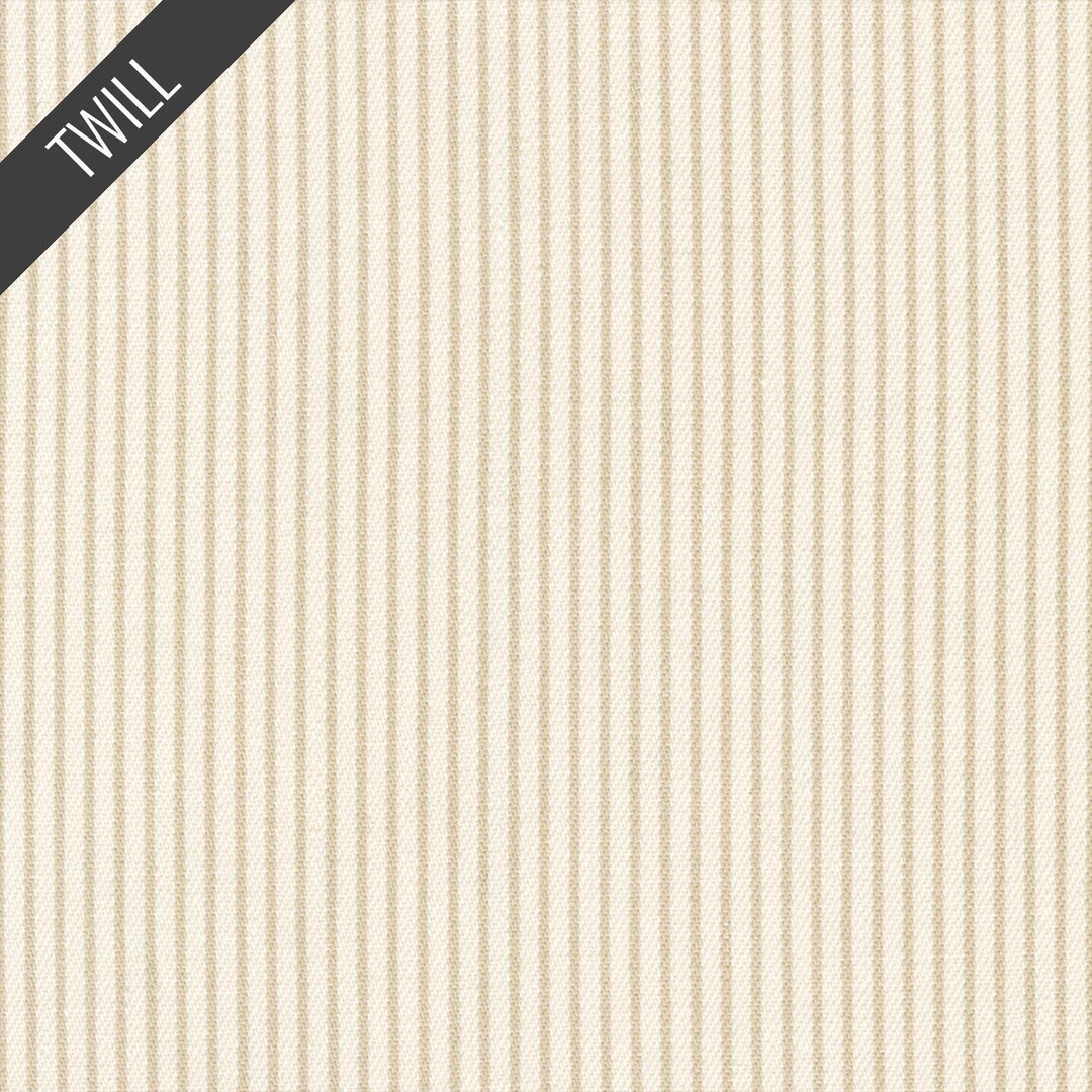 Railroad Stripe in Beige (sb-588-1) | Nippon Hickory Stripes | Robert ...