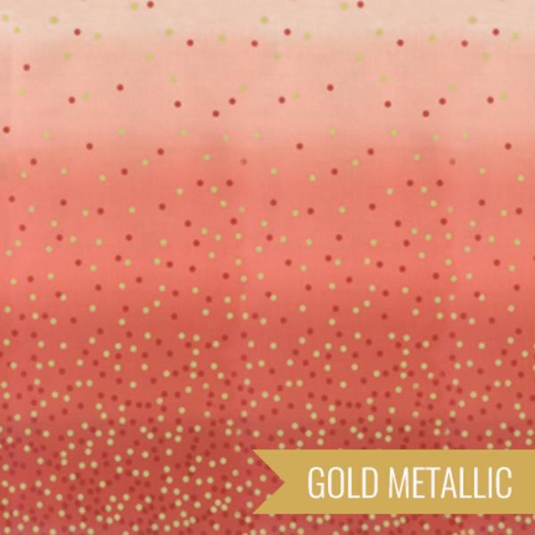 Ombre Confetti Metallic in Persimmon (10807 216m) | Ombre Confetti Metallic | V and Co. | Moda ...