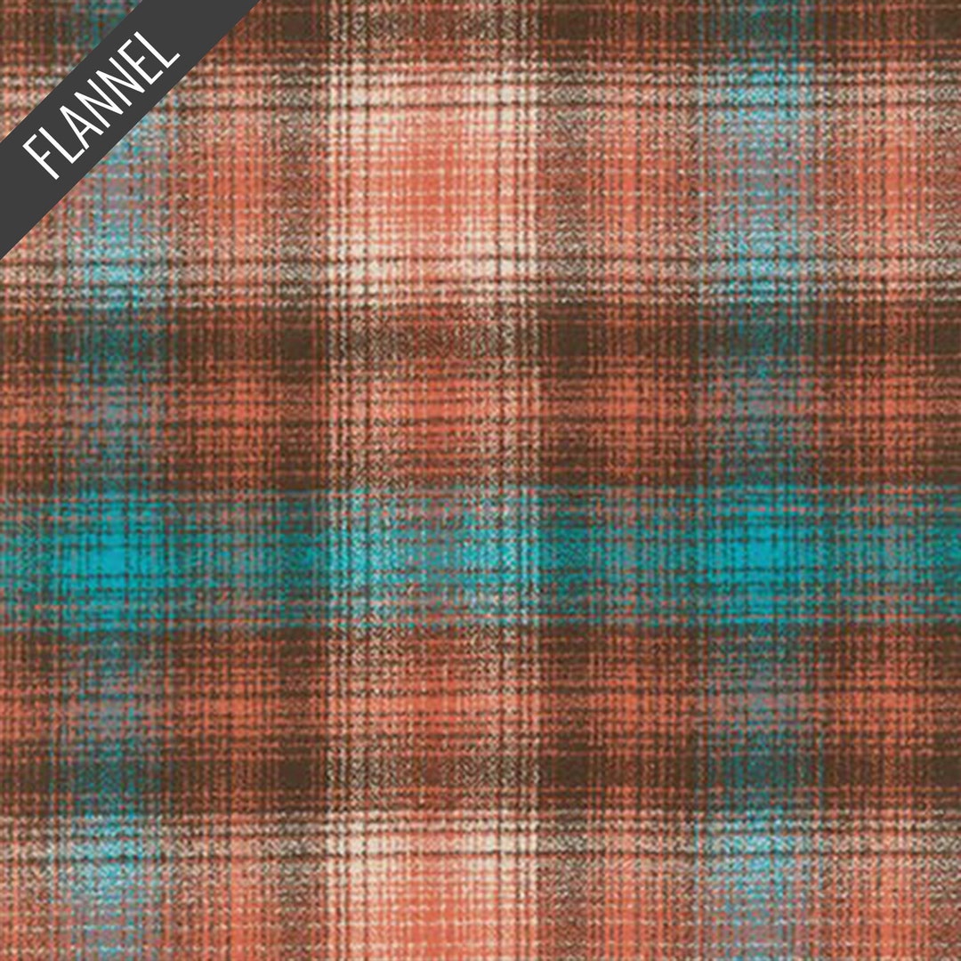 Mammoth Multi Plaid Flannel in Mahogany srkf-15594-171 Yarn Dyed ...