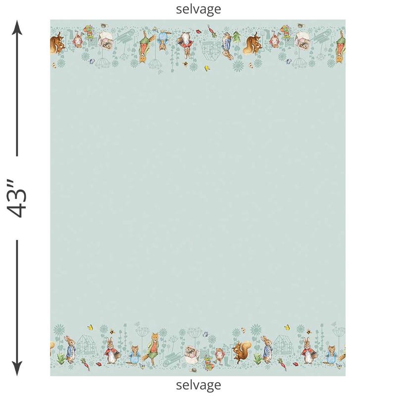 Peter Rabbit Print Fabric - Etsy