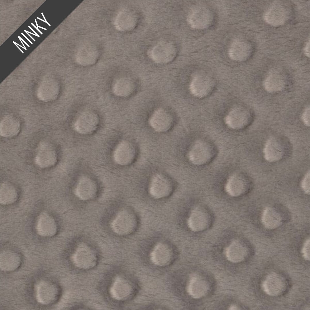 Minky Dimple Dot in Stone htm04 Stone Minky Dimple Dot Hawthorne Supply ...